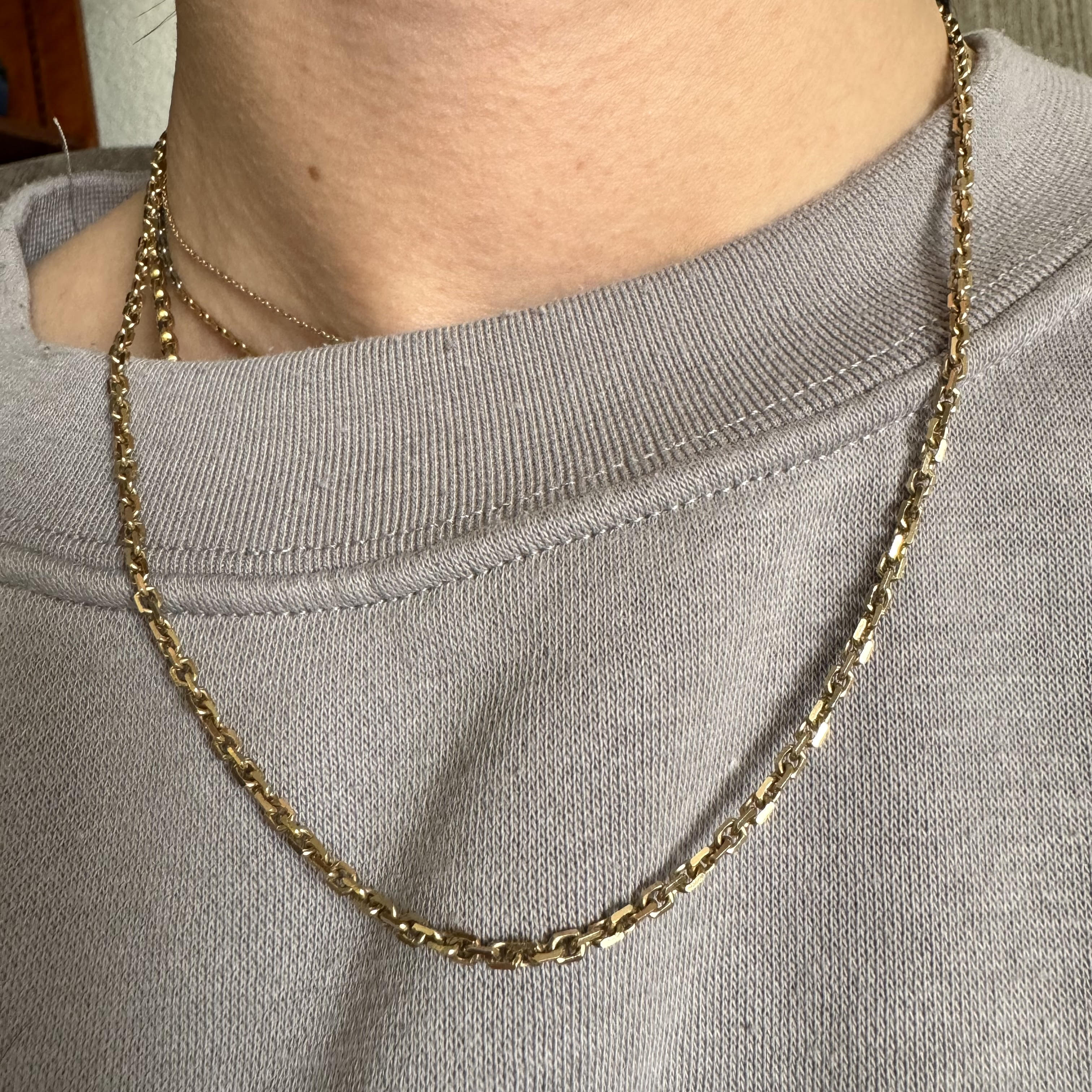 9ct chunky biker chain – Gilded Ferret Jewellery
